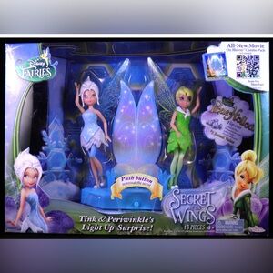 Disney | Toys | Rare Disney Fairies Tink And Periwinkle Light Up ...